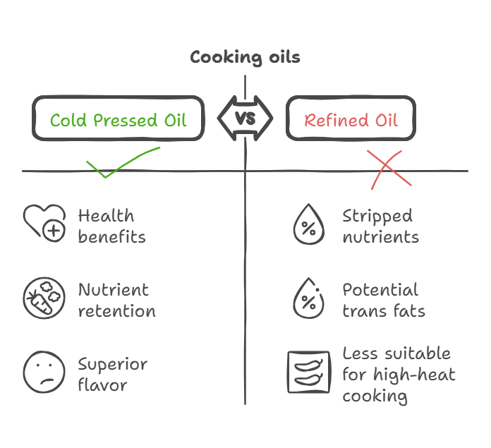 Cold Pressed vs Refined Oil comparison – Parampara Naturals